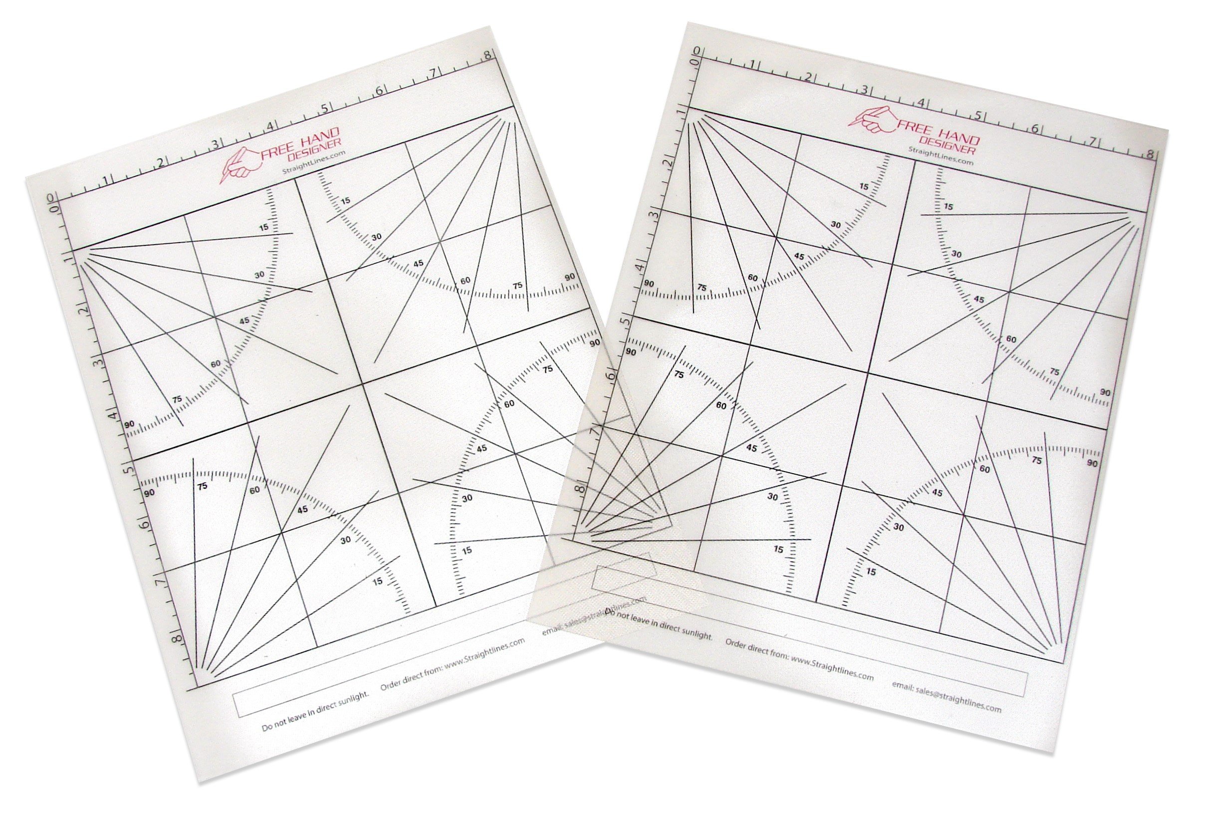 Buy 2 X Protractor Style Lettersize Freehand Designer Sheets Draw Buy 2 X Protractor Style Lettersize Freehand Designer Sheets Draw