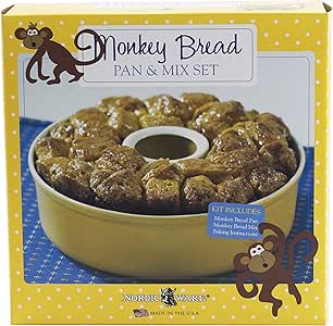 Amazon.com: Nordic Ware Monkey Bread Pan with Mix: Loaf Pans: Kitchen ...