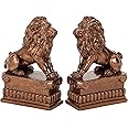 Amazon.com: Deco 79 Bookends, Set of 2 8"H, 5"W, Bronze : Home & Kitchen