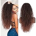 Amazon.com : Alebery 27 Inch Drawstring Ponytail Extension for Black Women Deep Curly Ponytail ...
