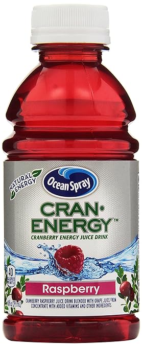Amazon.com: Ocean Spray Cran-Energy, Cranberry Raspberry Energy Juice ...