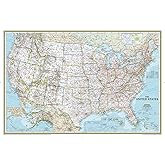 National Geographic United States Wall Map - Executive (Poster Size: 36 ...