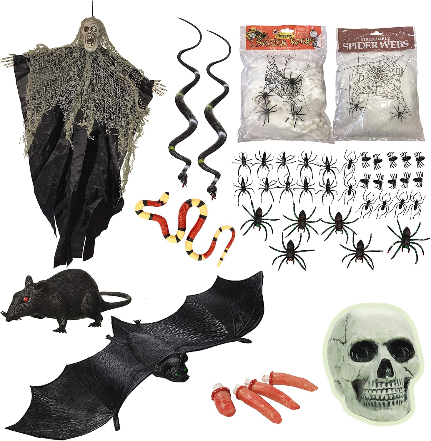 Amazon.com: Halloween Party Decorations Assorted Kit With Scary Props ...