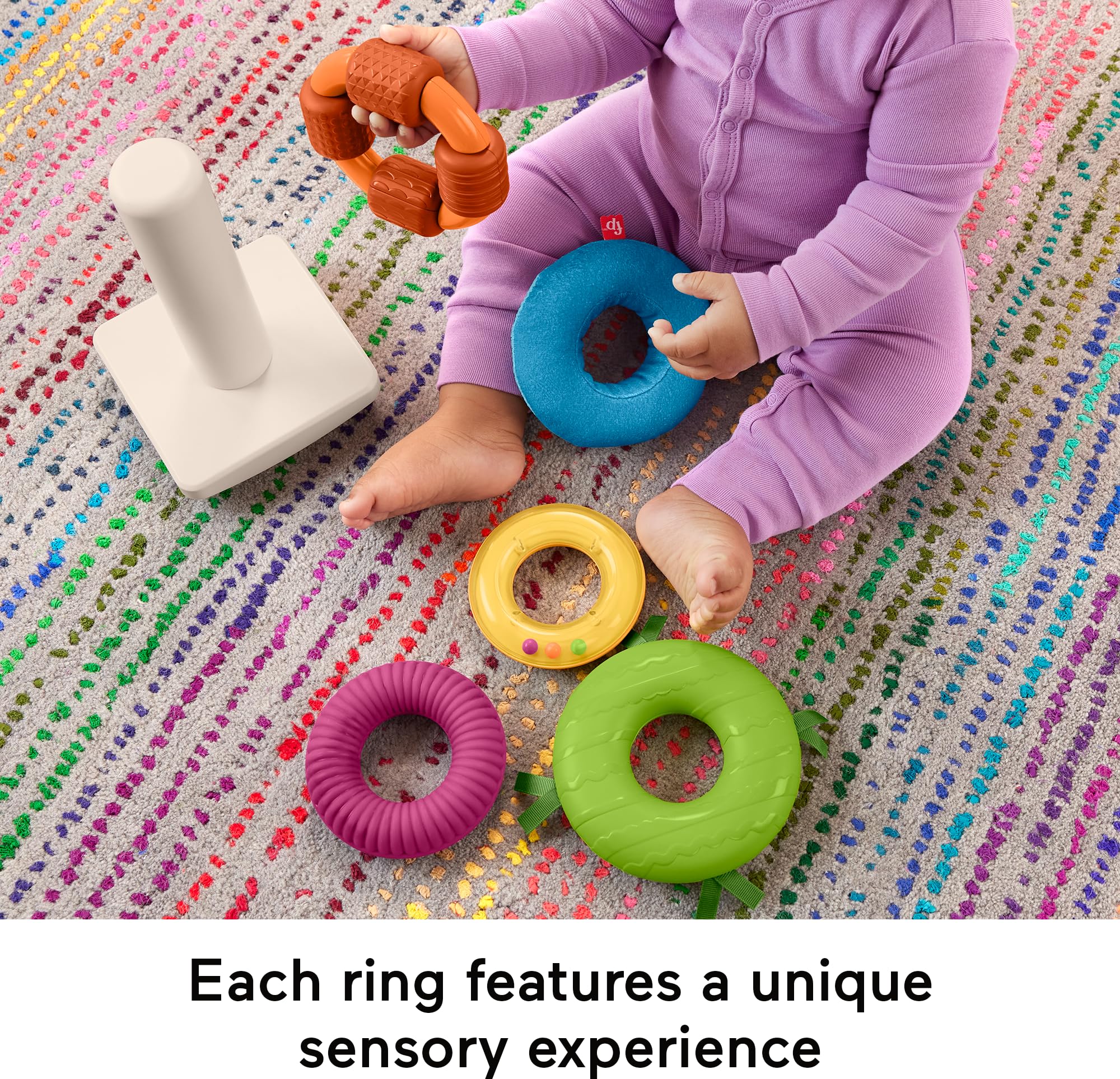 Mua Stacking Toy Sensory Rock-A-Stack Rings with Fine Motor Activities ...
