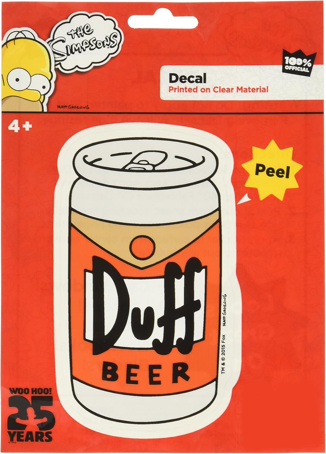 Amazon.com: The Simpsons ST SF DB01 Duff Beer Can: Automotive