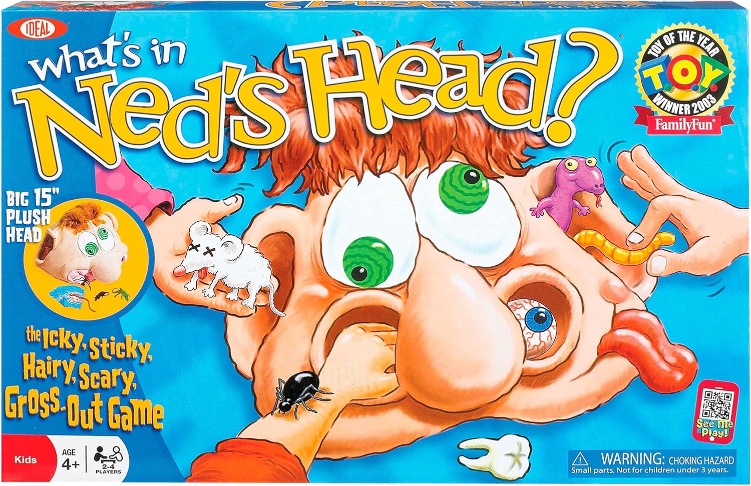 Ideal What's in Ned's Head Game: Amazon.com.au: Toys & Games
