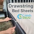 Amazon.com: Comfy-Snug Queen Cream Bed Sheet Set - Microfiber - Latex ...