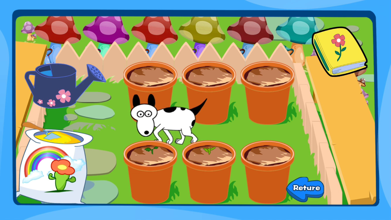 Dora's flowers planting garden free games for kids and preschool ...