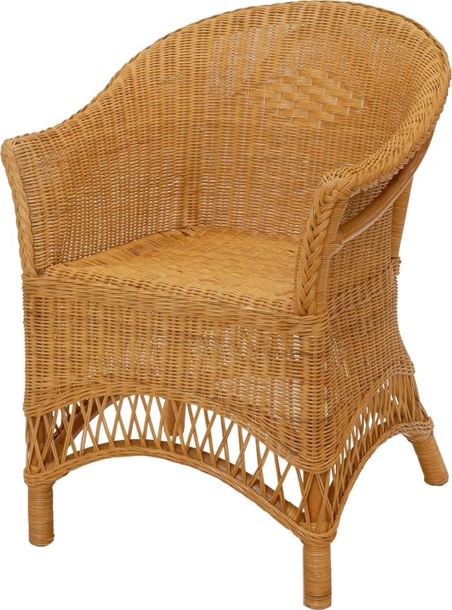 korb.outlet Rattansessel Landhaus Flechtsessel aus Natur-Rattan Rattan ...