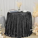 Amazon.com: TRLYC Valentine's Day Gift Round Sequin Iridescent Sequin Tablecloth for Christmas ...
