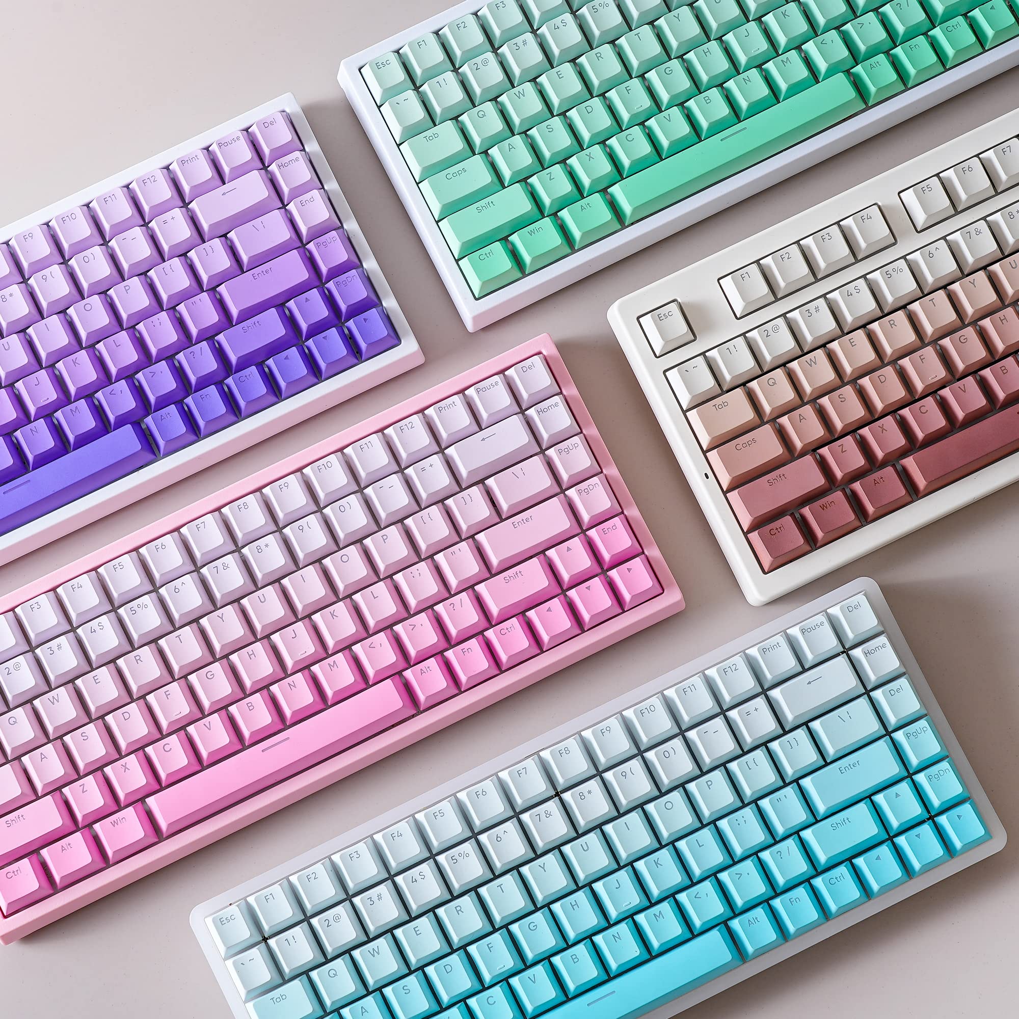 Mua YUNZII Gradient 127 Keys Cherry Profile PBT Heat Sublimation Double ...