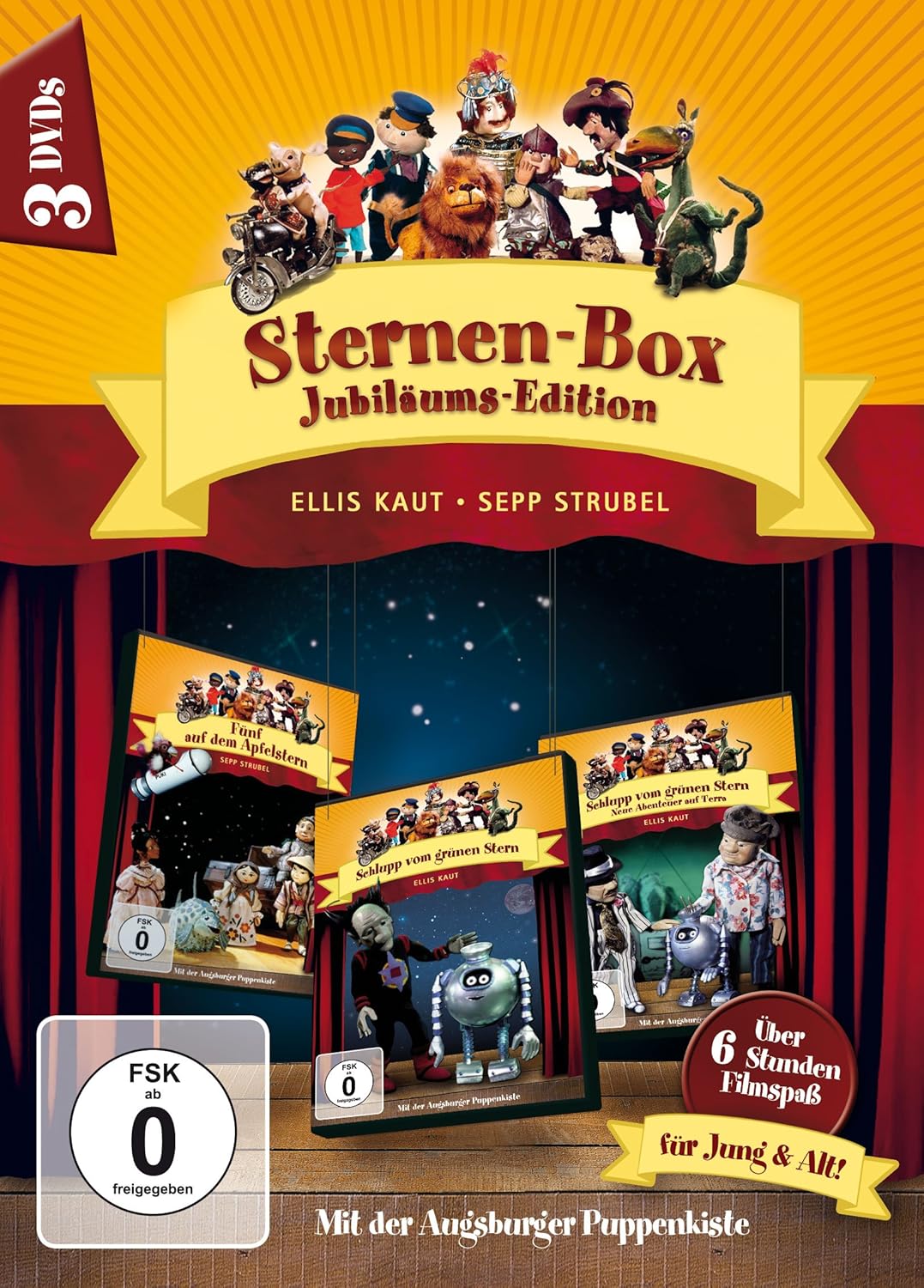 Augsburger Puppenkiste - Sternen-Box [3 DVDs]: Amazon.de: Schlupp vom grünen Stern, Dergln, Sepp ...