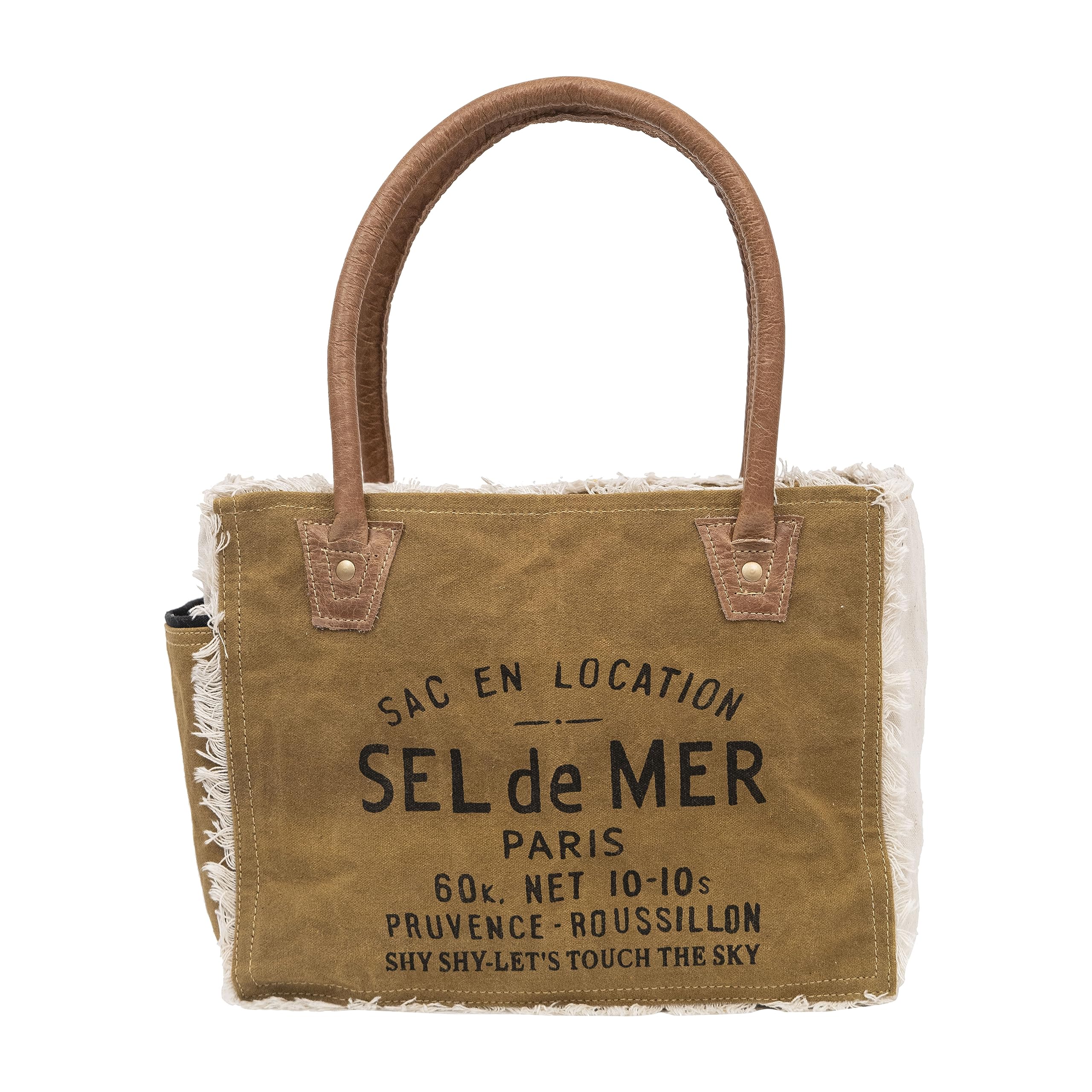 Shy Shy Bags Sel De Mer Upcycled Canvas Hand Bag Upcycled Canvas ...
