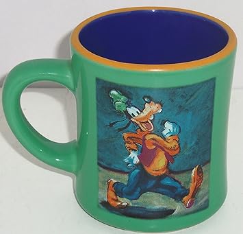 Amazon.com: Disney Store Goofy Coffee Mug Cup Gold Green: Kitchen & Dining