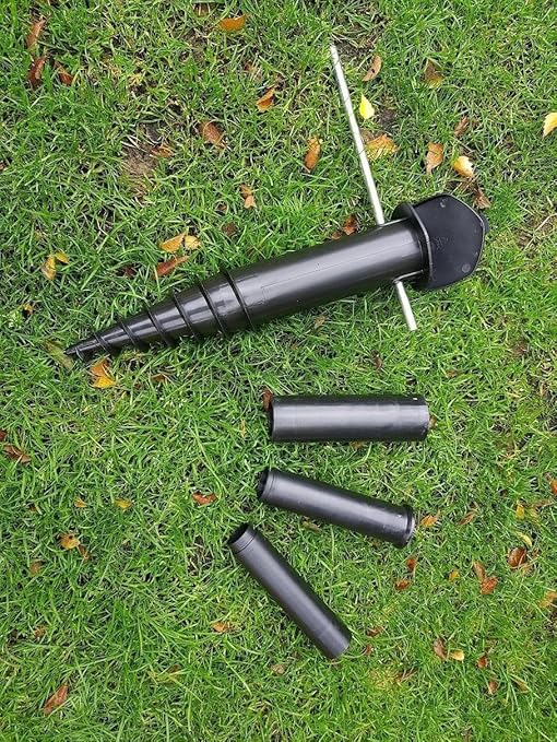 Solo-pro ROTARY WASHING LINE GROUND SPIKE HEAVY DUTY SCREW IN CLOTHES ...