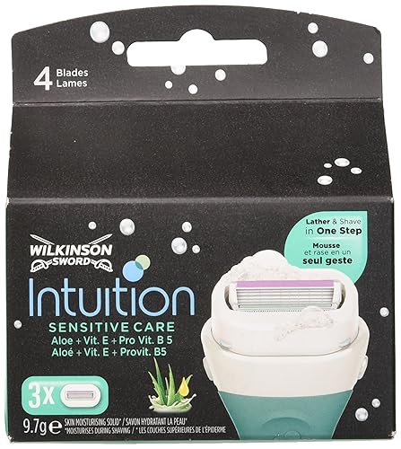 Wilkinson Sword Intuition Plus Sensitive Razor Blades 3 Pack: Amazon.co ...