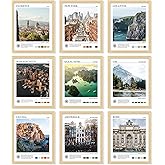 Amazon.com: 97 Decor Vintage Travel Posters Wall Art - Retro Travel ...
