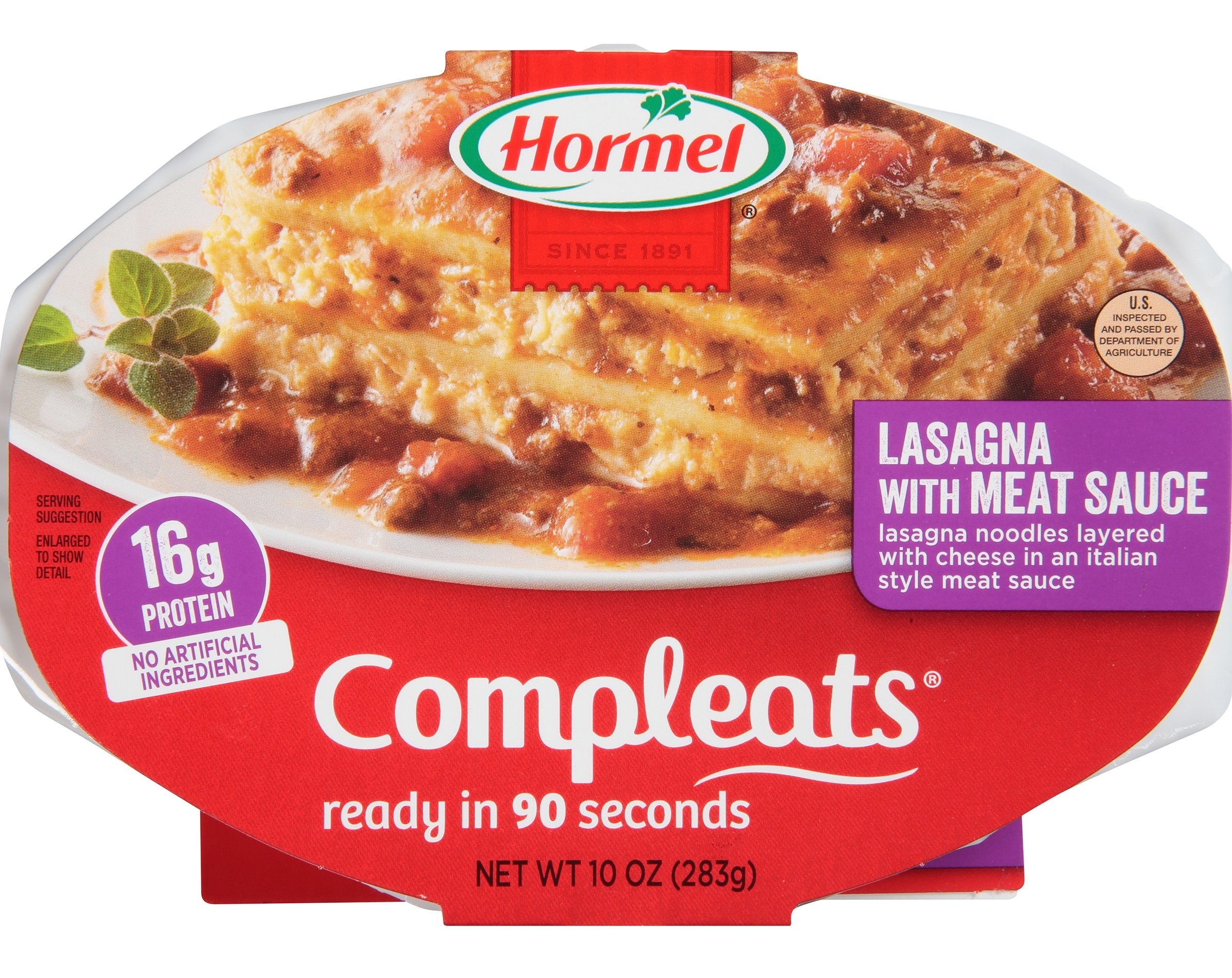 Amazon.com : Hormel Microwavable Compleats Cheese Manicotti 10 oz (Pack ...