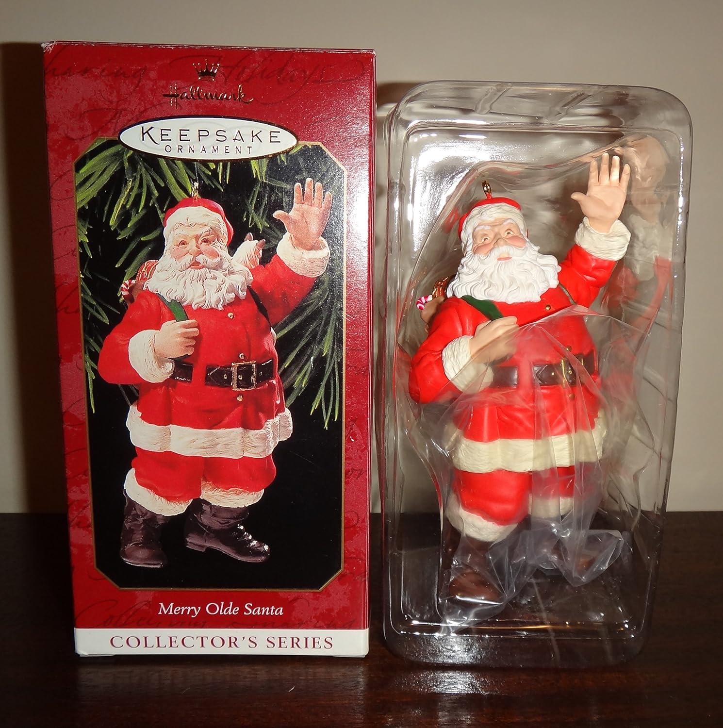 Amazon.com: Hallmark 1999 Keepsake Ornament Merry Olde Santa: Home ...