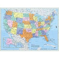 Paper Map Of Usa Maps International Classic USA Wall Map - Map Of The ...