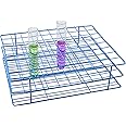 Blue Epoxy Coated Steel Wire Test Tube Rack, 80 Holes, Outer Diameter ...