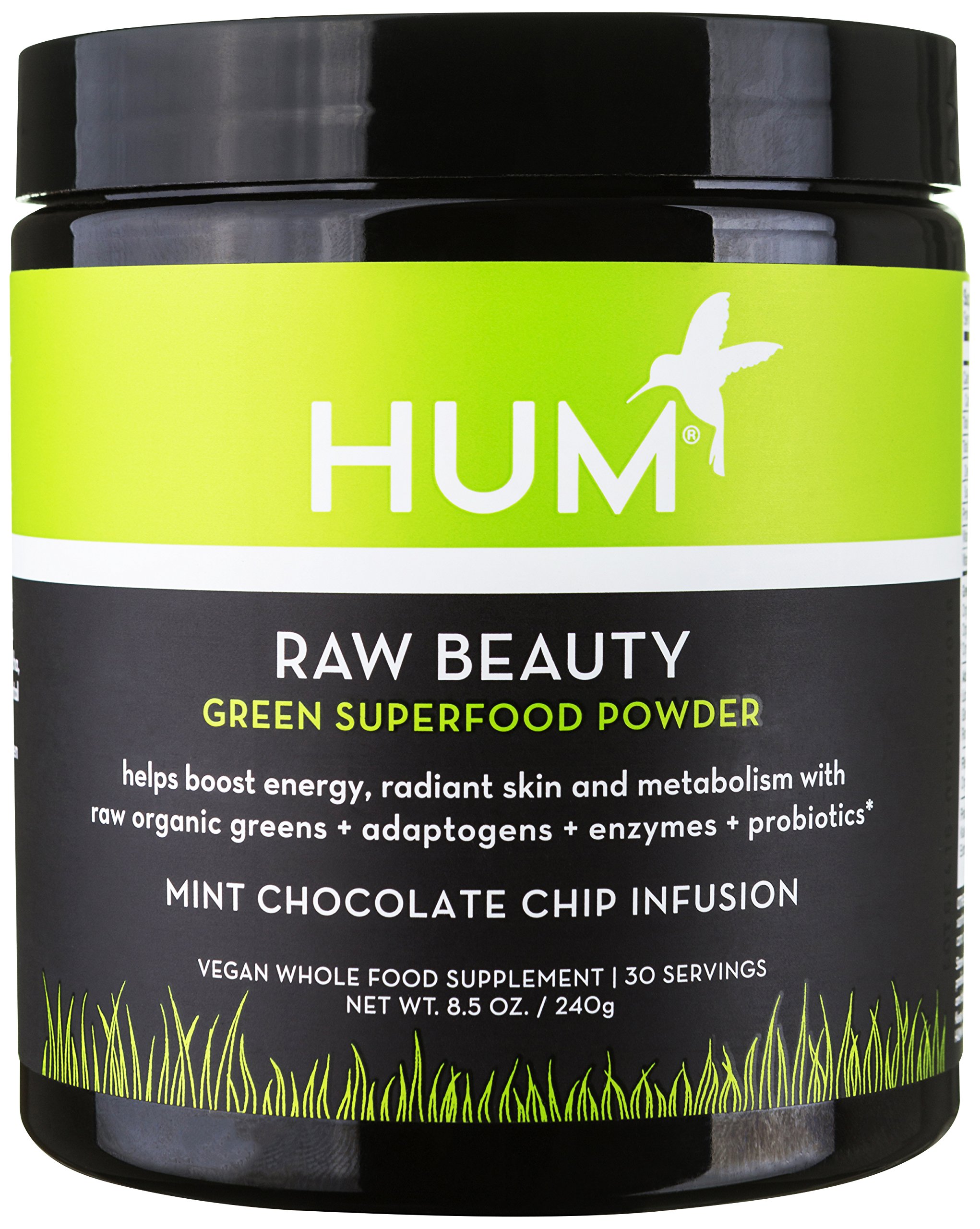 Amazon.com: Hum Nutrition Raw Beauty To-Go Green Superfood Powder, 15 ...