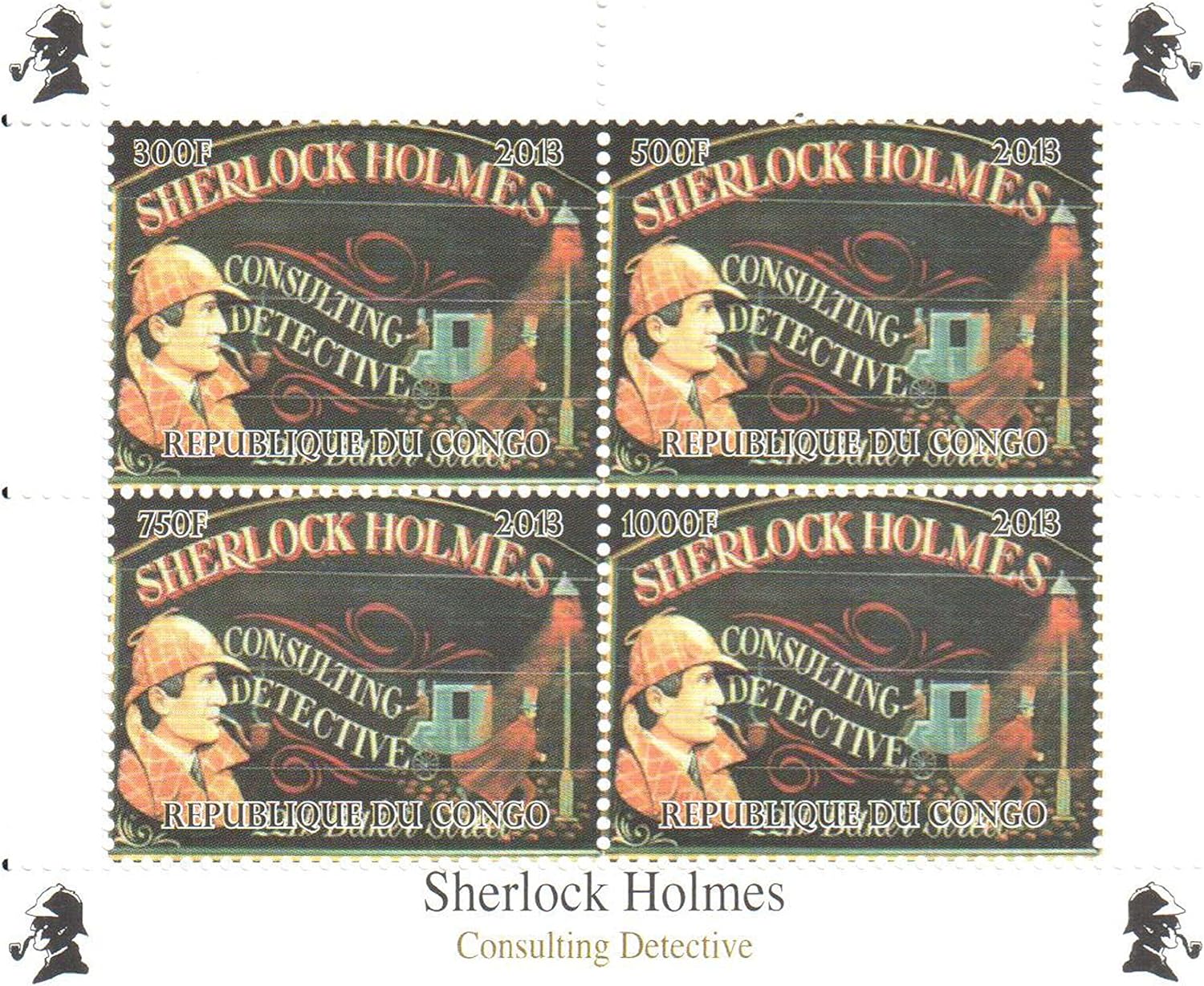 Amazon.com: Sherlock Holmes stamps for stamp collecting - Sherlock ...