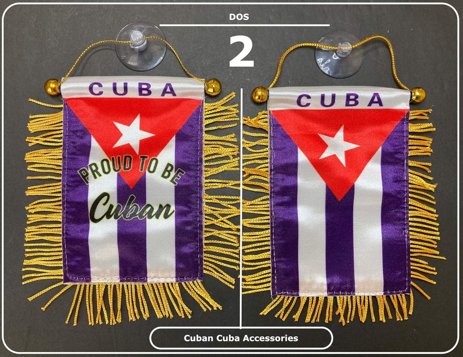 Amazon.com : PRK 14 Cuban Flags for Cars Cuba acessories Mini Banner ...