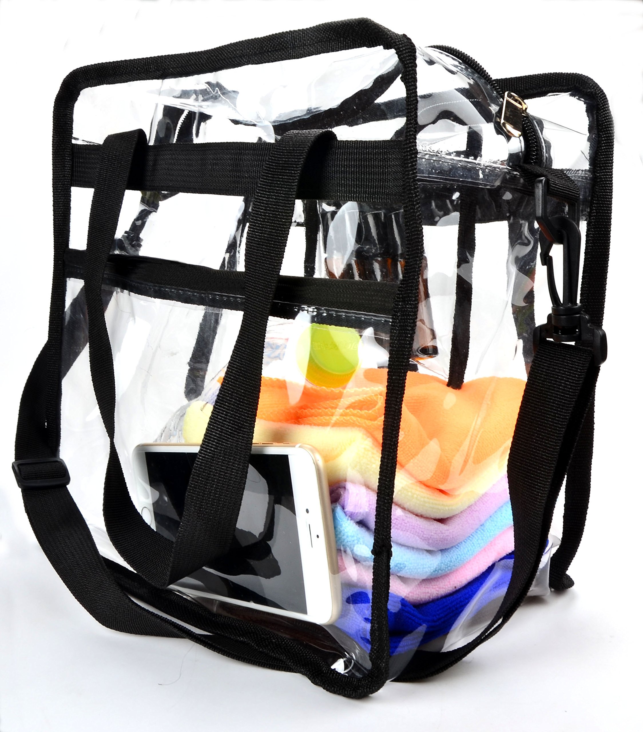 Youngever Clear Bag 12 X 6 X 12 inch Stadium Approved Clear Youngever Clear Bag 12 X 6 X 12 inch Stadium Approved Clear