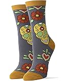 Amazon.com: Red Lion Muertos Day Of the Dead Skull Women Sport Socks ...