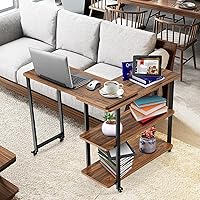 Amazon.com: Tangkula 360° Free Rotating Sofa Side Table, Mobile Couch ...