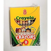 Amazon.com: Crayola Multicultural Crayons, 8 Skin Tone Colors, 12 Pack ...