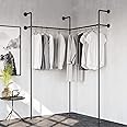 Amazon.com: pamo Industrial pipe clothing rack metal black - Wall ...