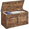 Amazon.com: VASAGLE Storage Chest, Storage Trunk with 2 Safety Hinges ...