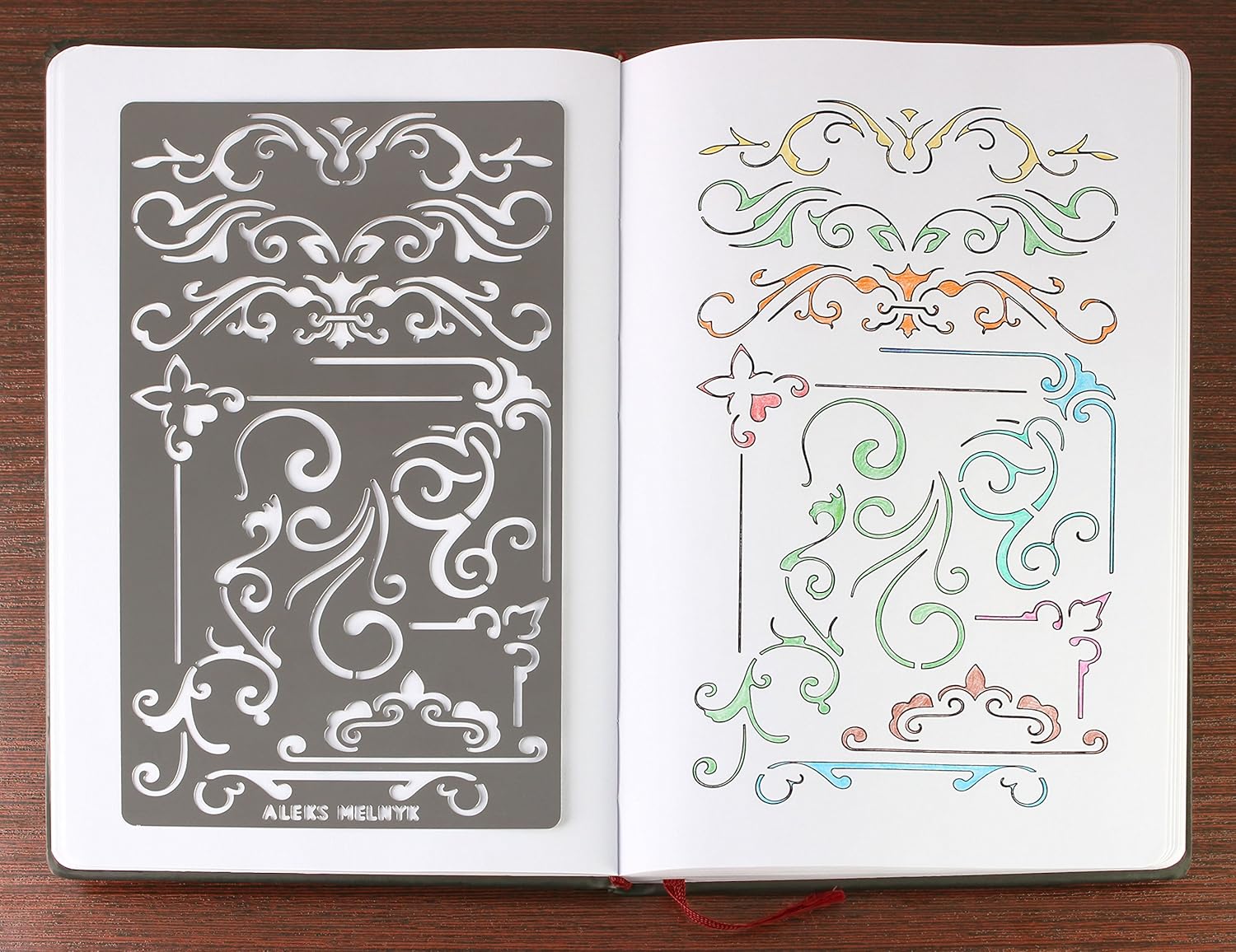 Home & Kitchen Aleks Melnyk 3 Bullet Journal Stencil Metal/Set Shapes ...