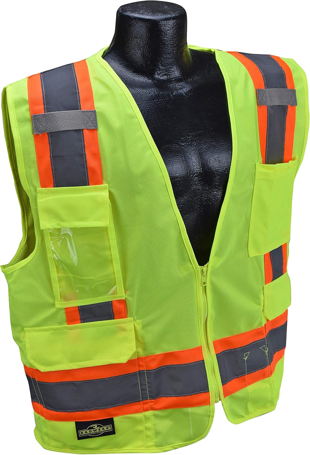 SV6G3X Radians Two Green 3X Large Vest Safety 2 Class Surveyor Tone sv6g3x-radians-two-green-3x-large-vest-safety-2-class-surveyor-tone