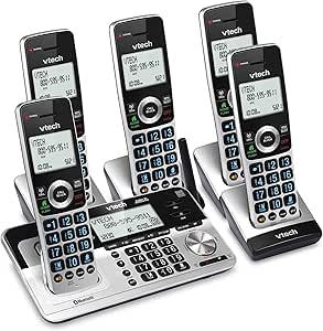 VTech VS113-5 - Teléfono inalámbrico de Rango extendido para el hogar ...