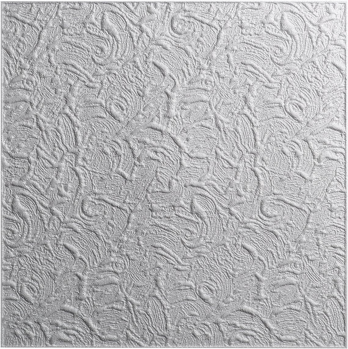 DECOSA Styropor Deckenplatten PARIS in Putz Optik - 16 Platten = 4 m2 ...