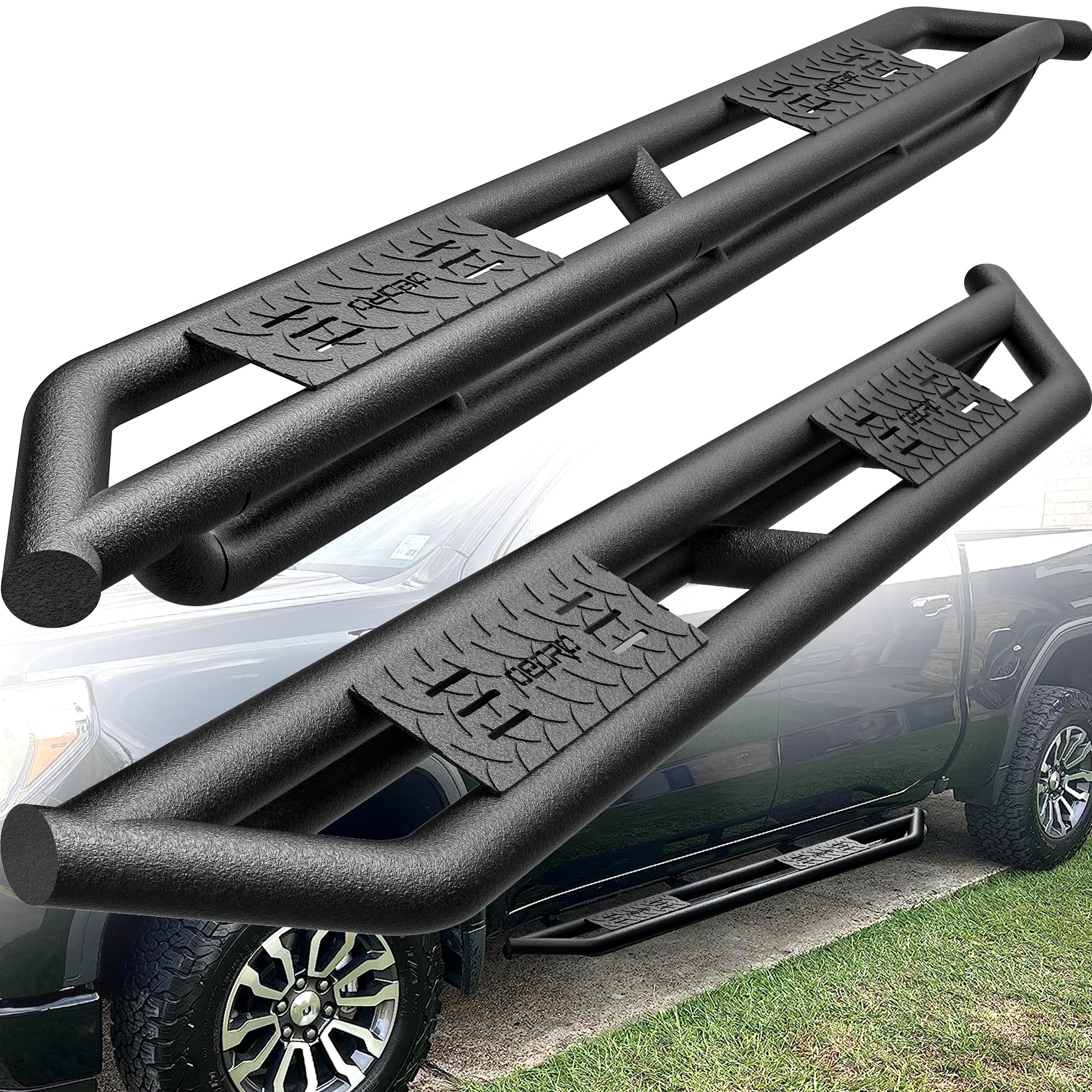 OEDRO 6" Running Boards Compatible with 2005-2023 Toyota Tacoma Double ...