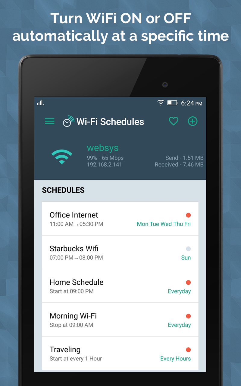 Wifi Timer - Auto Scheduler:Amazon.co.jp:Appstore for Android