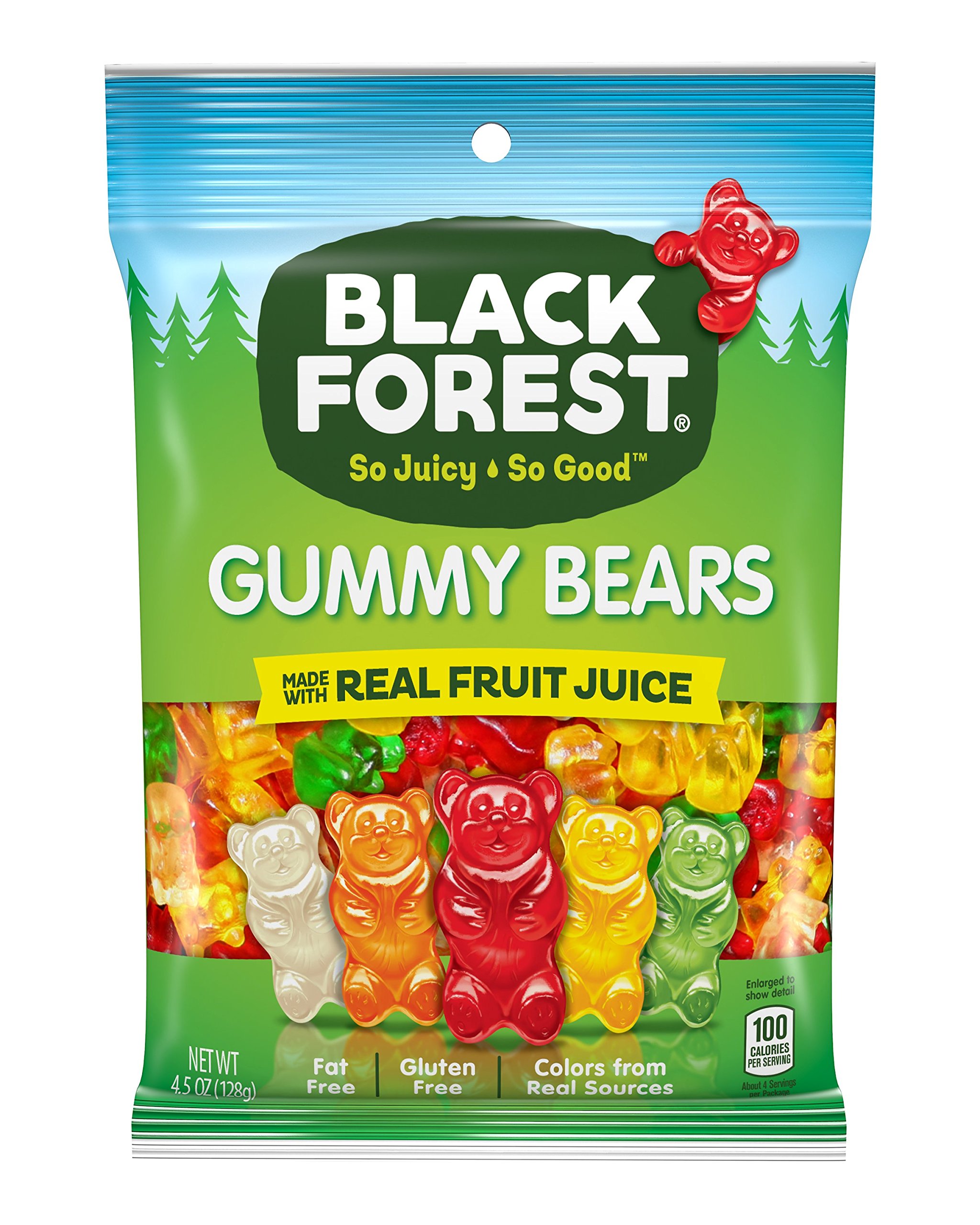 Amazon.com : Black Forest Gummy Worms Candy, 4.5-Ounce Bag (Pack of 12 ...