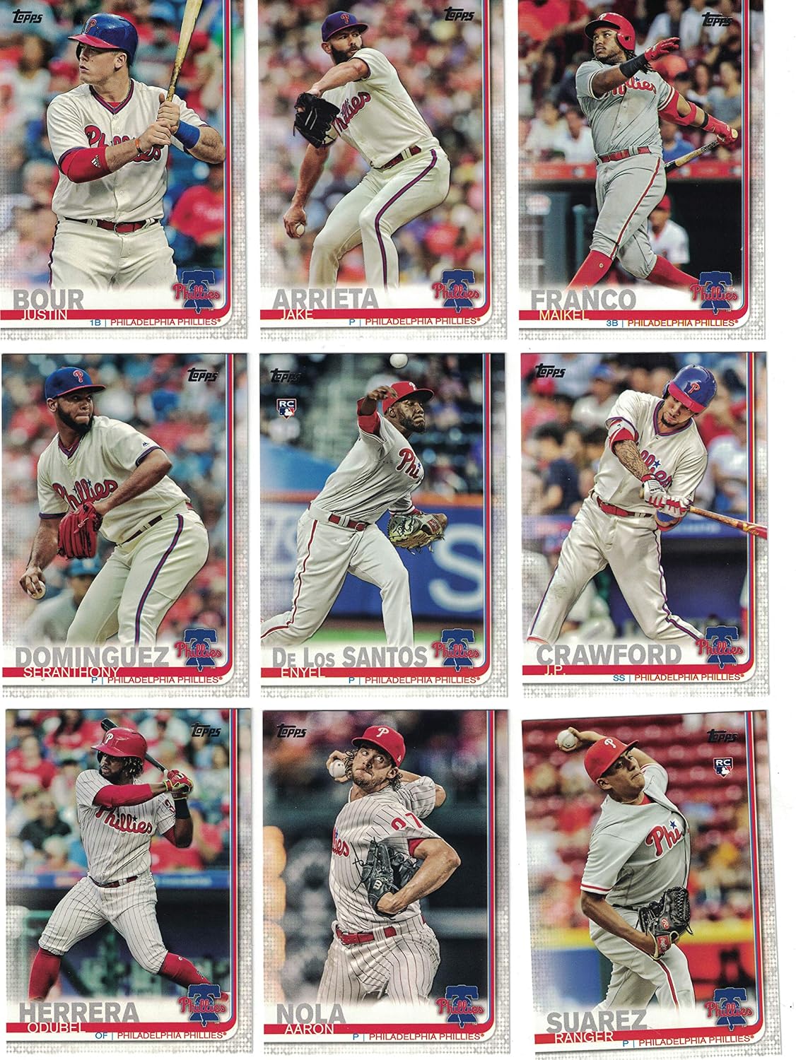 Amazon.com: Philadelphia Phillies/Complete 2019 Topps Series 1 Baseball ...