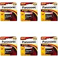 Amazon.com : 6x Panasonic CR-P2 6V Photo Battery Replace 23-175, 2CR-P2, 5024LC, 6204, CR17-33 ...