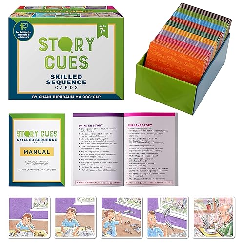 Story Cues Skilled Sequencing Cards, Speech Therapy Materials, Social ...