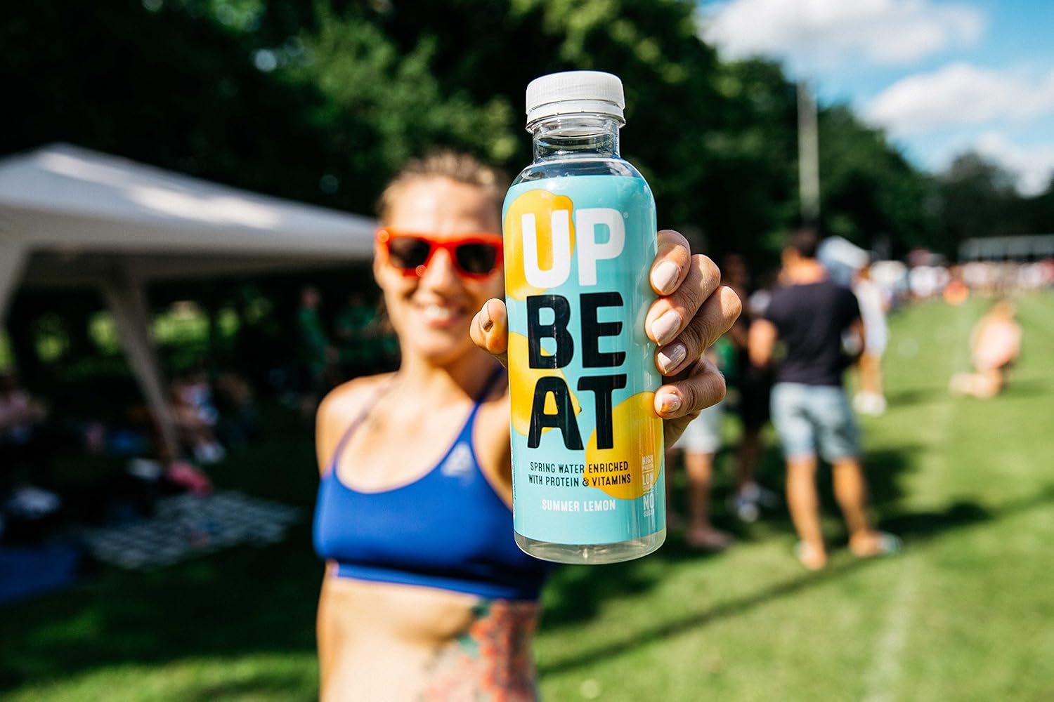 UPBEAT – Juicy Protein Water, 12x 500ml, Summer Lemon, Low Calorie ...