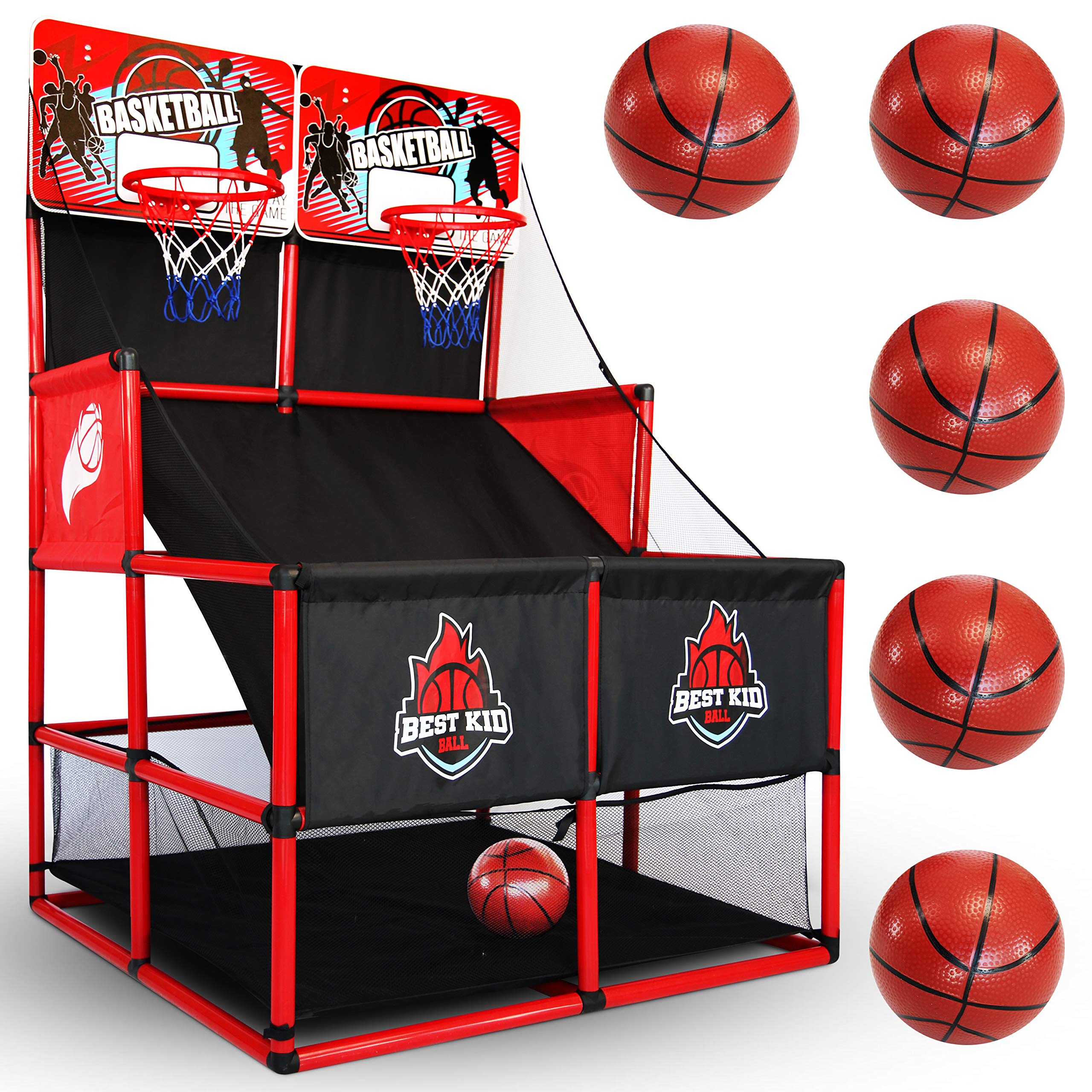 Mua BESTKID BALL Kids Basketball Hoop Double Shot System Arcade Game ...