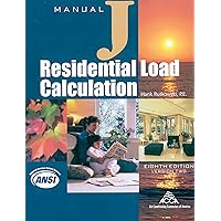 Amazon.com: Residential Load Calculation Manual J®, Eighth Edition, Version 2.50: 9781892765253 ...
