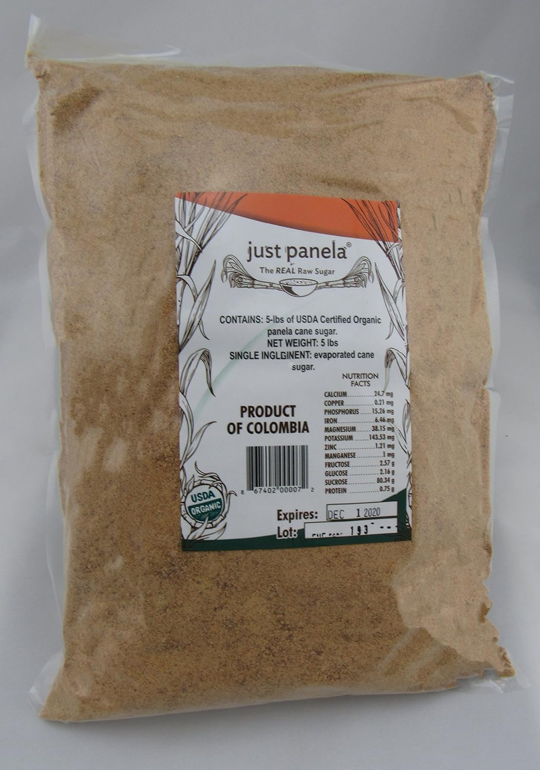 Amazon.com : Just Panela Unrefined and Organic Artisanal Cane Sugar ...