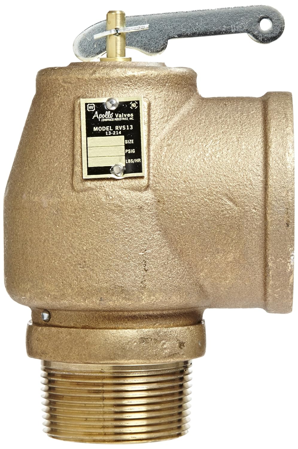 ASME Steam 3/4 NPT Male x Female Apollo Valve 13-510 Series Bronze ...