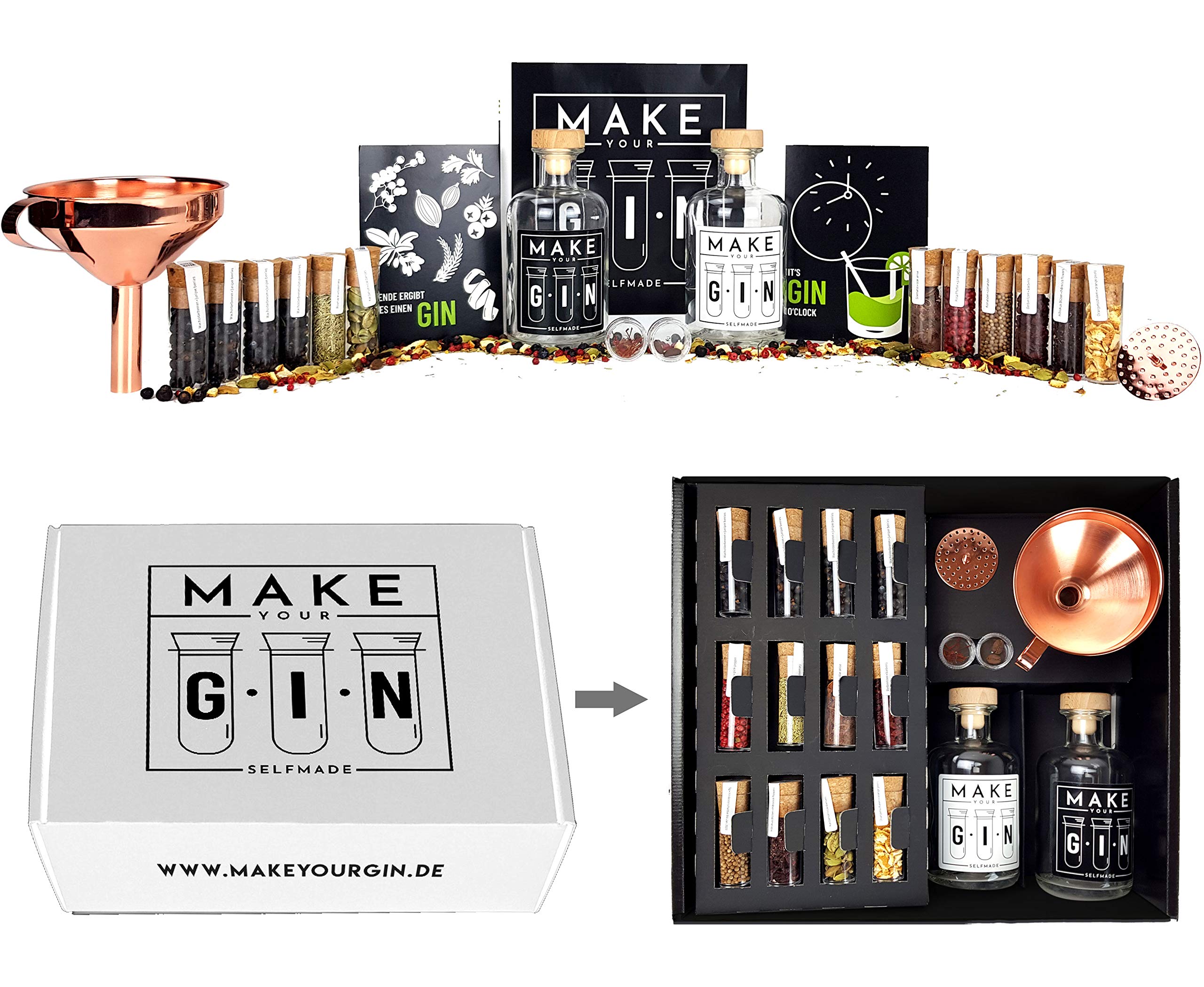 Buy Make Your Gin Gift Set Gift Box in White - Gin to Make Your Own ...